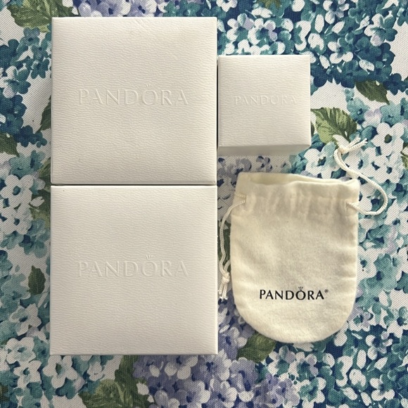 Pandora | Jewelry | Pandora White Jewelry Boxes Set | Poshmark